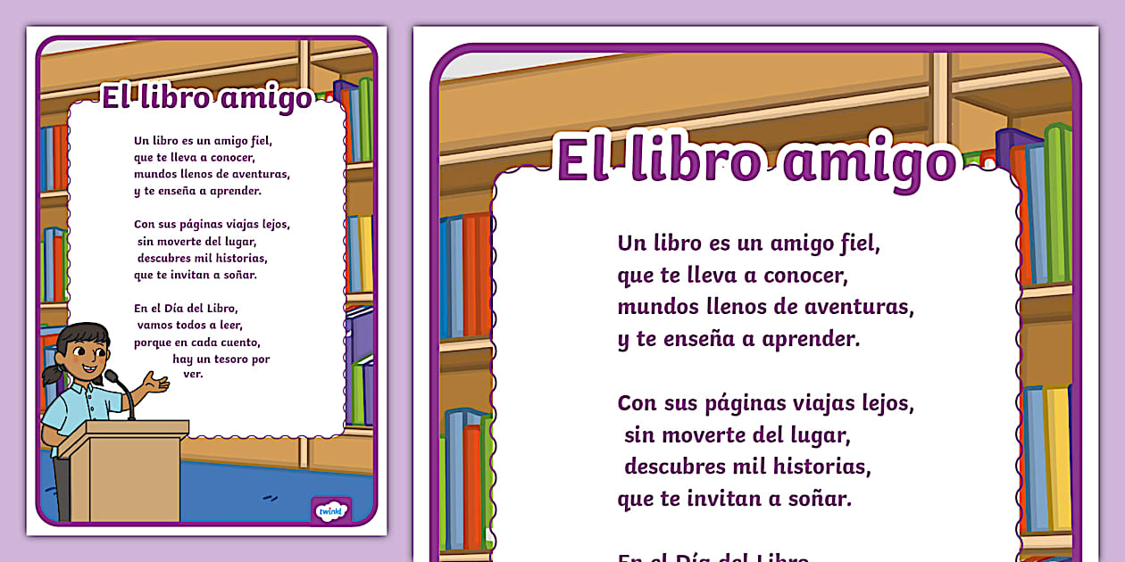 Poesía por el Día del Libro | Recursos Educativos Twinkl