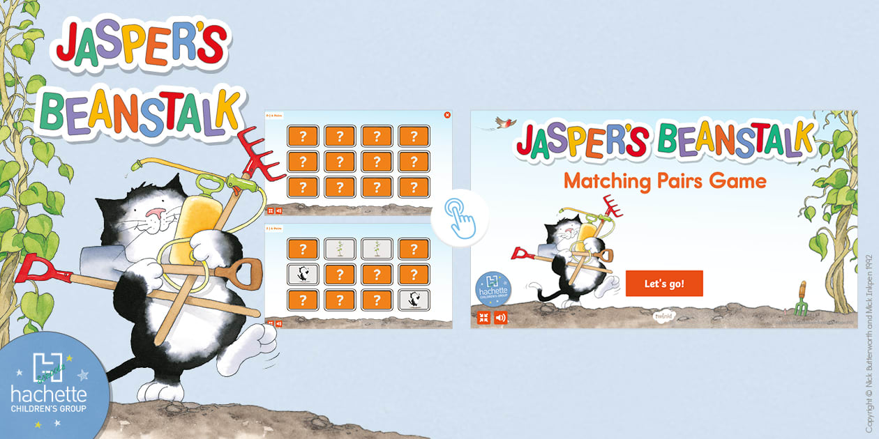 FREE! - Jasper's Beanstalk Matching Pairs Interactive Game