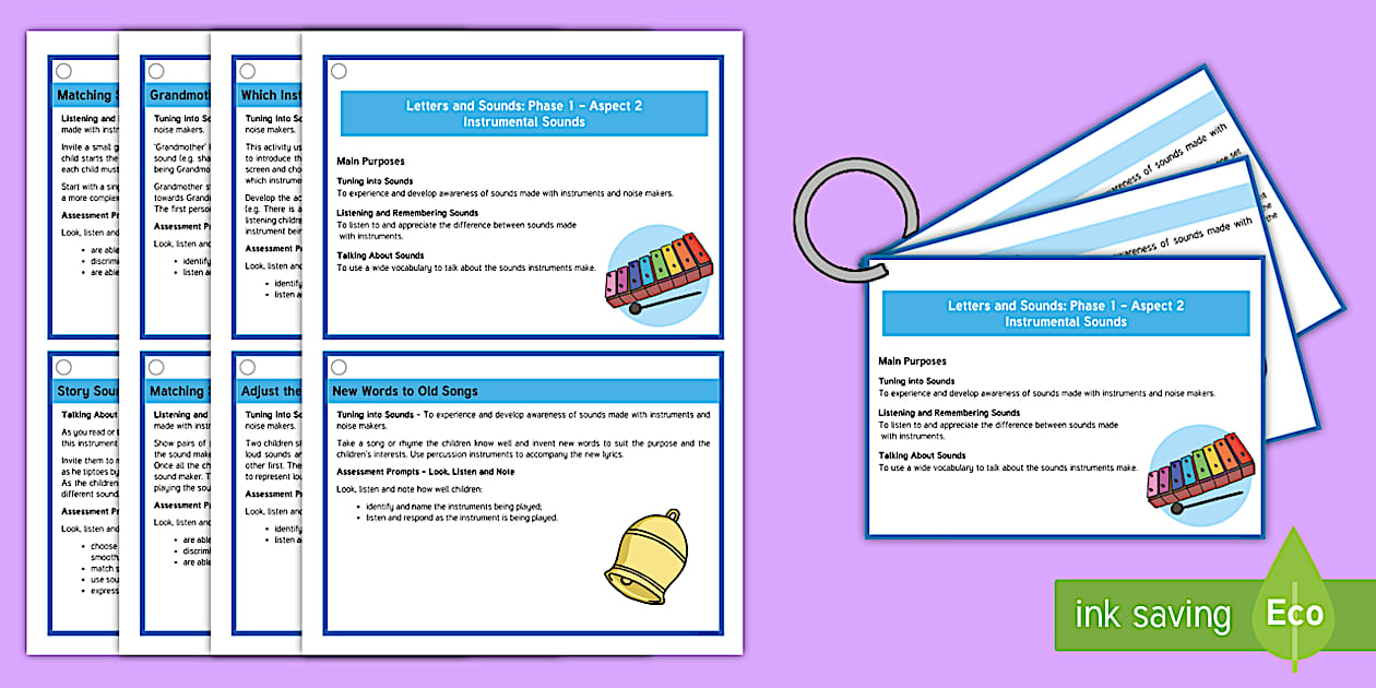 Phase 1 Phonics: Aspect 2 Activity Cards