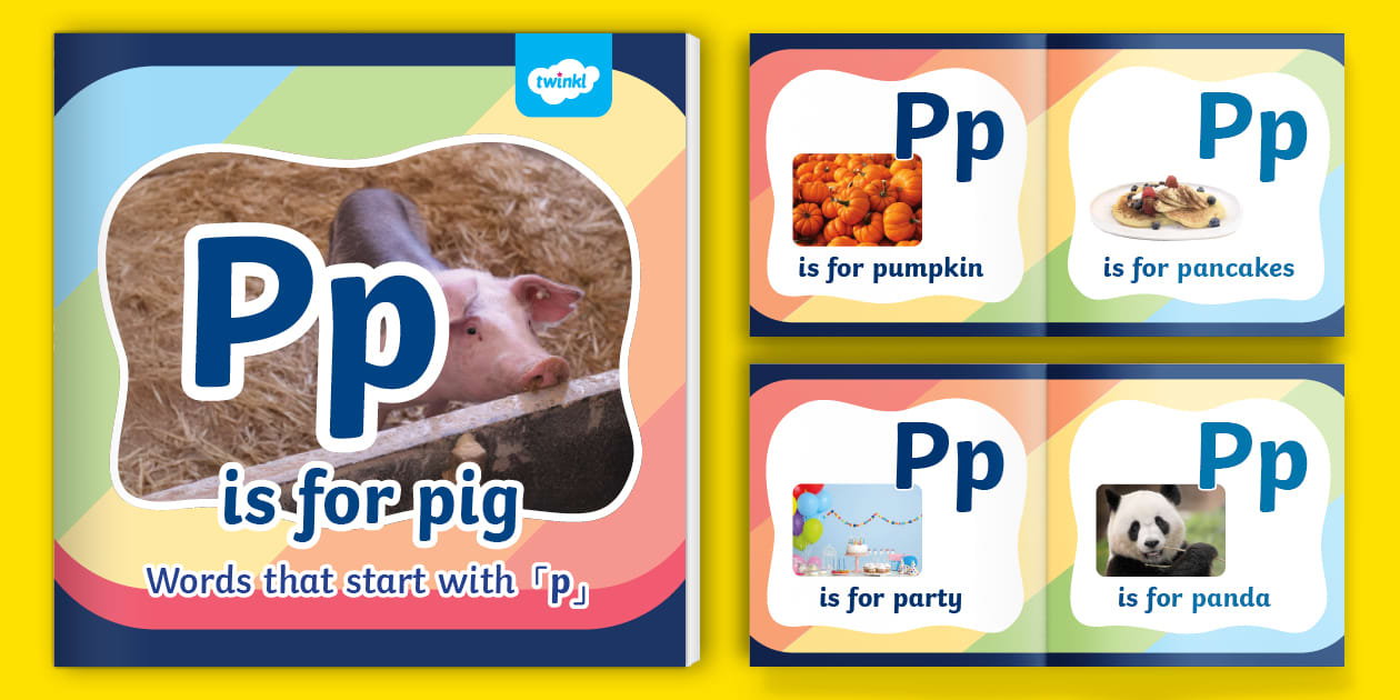 Alphabet Early Readers eBook P is for pig - Twinkl