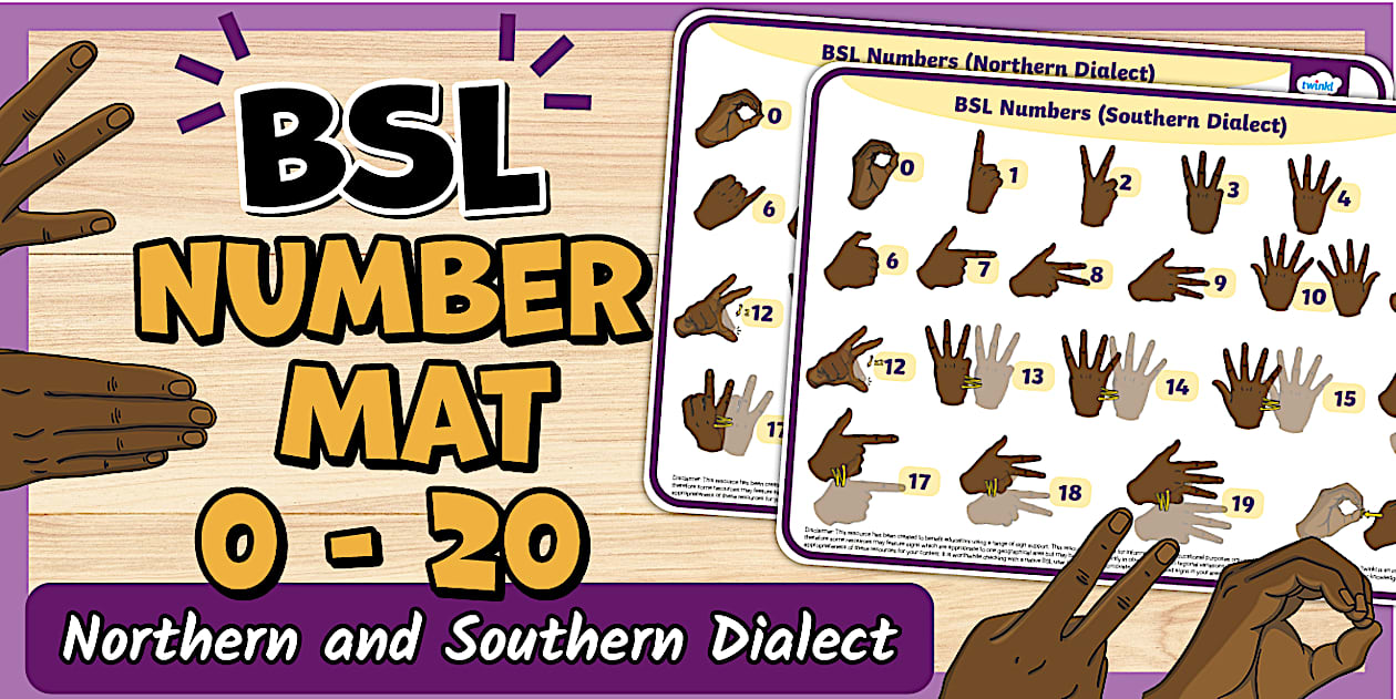 BSL 0 - 20 Number Mat
