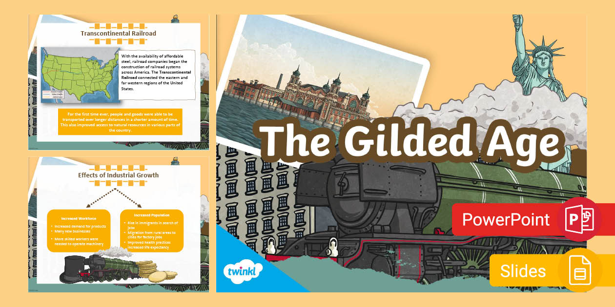 The Gilded Age PowerPoint & Google Slides for 6th-8th Grade
