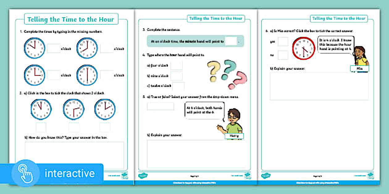 👉 Digital PDF: WRM Y2: Telling Time to the Hour (Y1 Revision) 👉 Digital PDF: WRM Y2: Telling Time to the Hour (Y1 Revision)