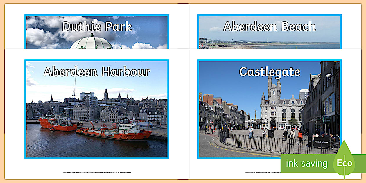Aberdeen Landmarks Photo Pack - CfE Social Studies Resource