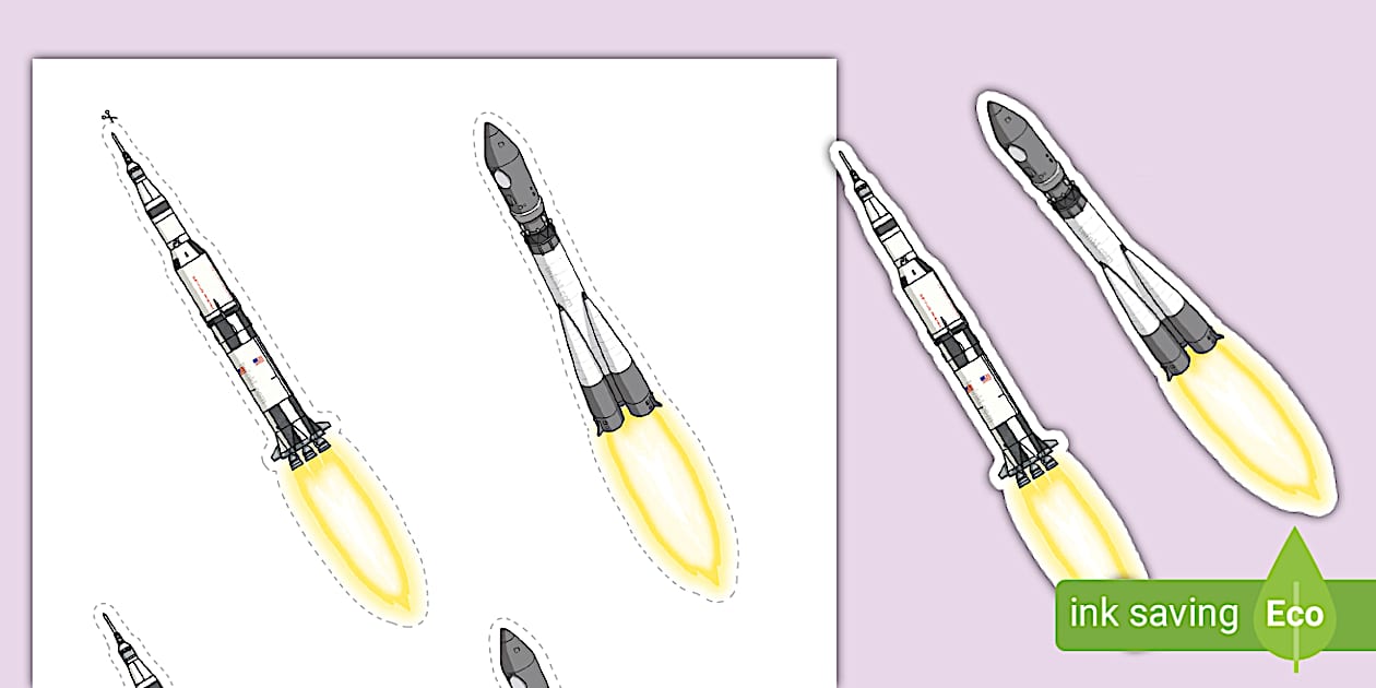 Rockets Display Cut-Outs (teacher made) - Twinkl
