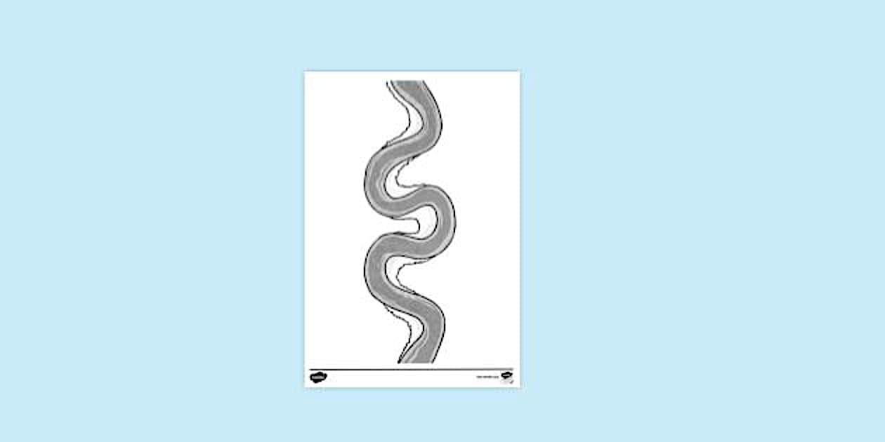 Meander Colouring Sheet | Teaching Resources | Twinkl