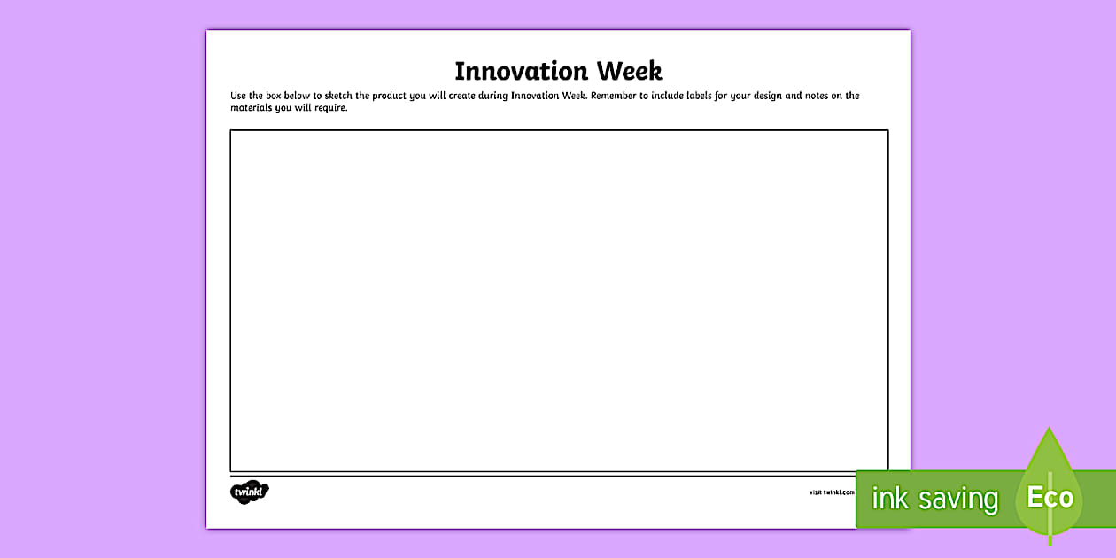 Innovation Week Mind Map Activity (Teacher-Made) - Twinkl