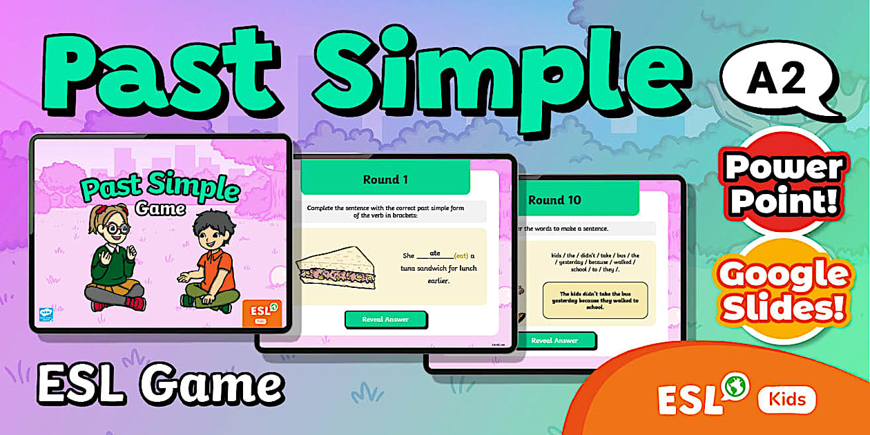 ESL Past Simple Game [Kids, A2]