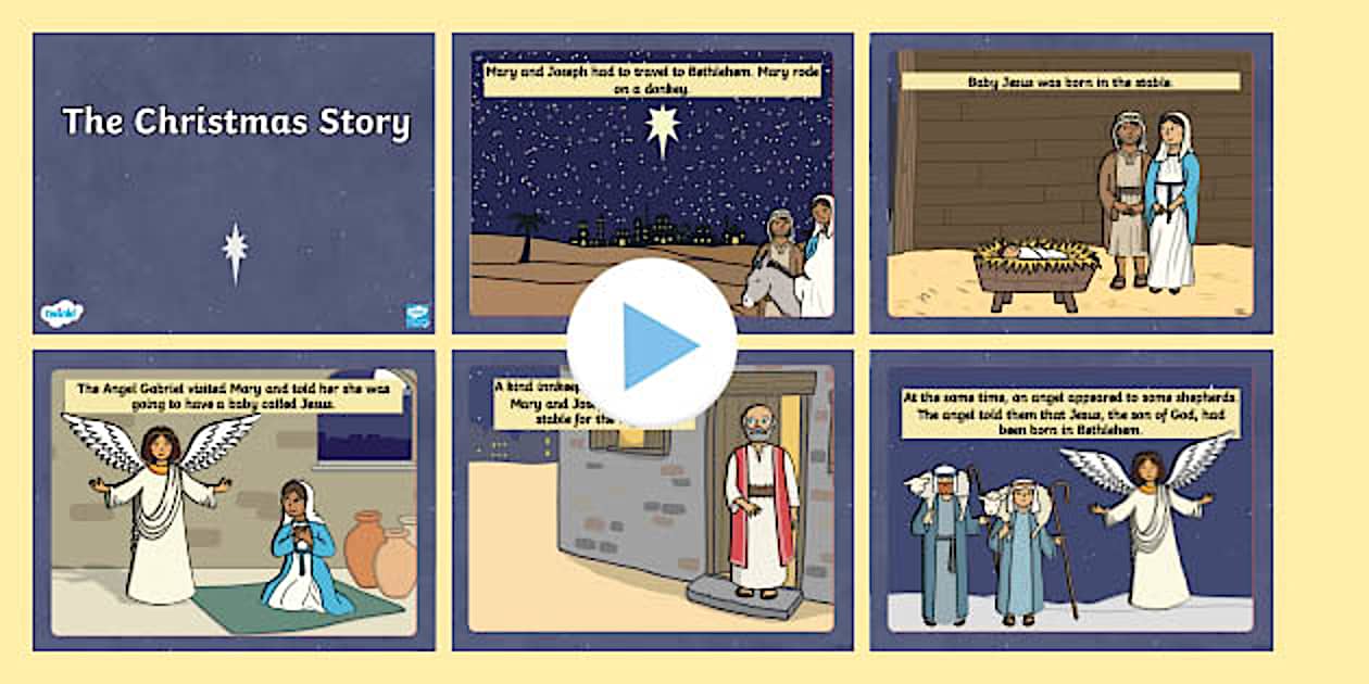 The Christmas Story PowerPoint - Nativity Story - Twinkl