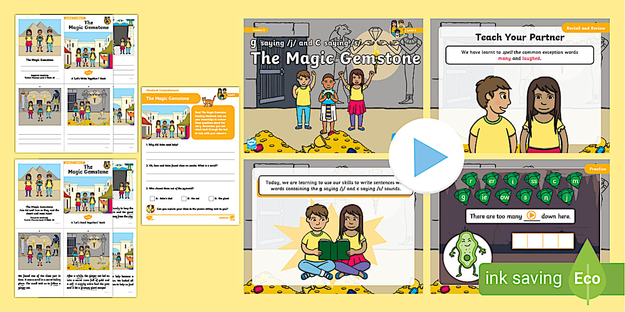 Soft 'g' and 'c' - Level 5 Week 18 Lesson 5 - Primary - KS1