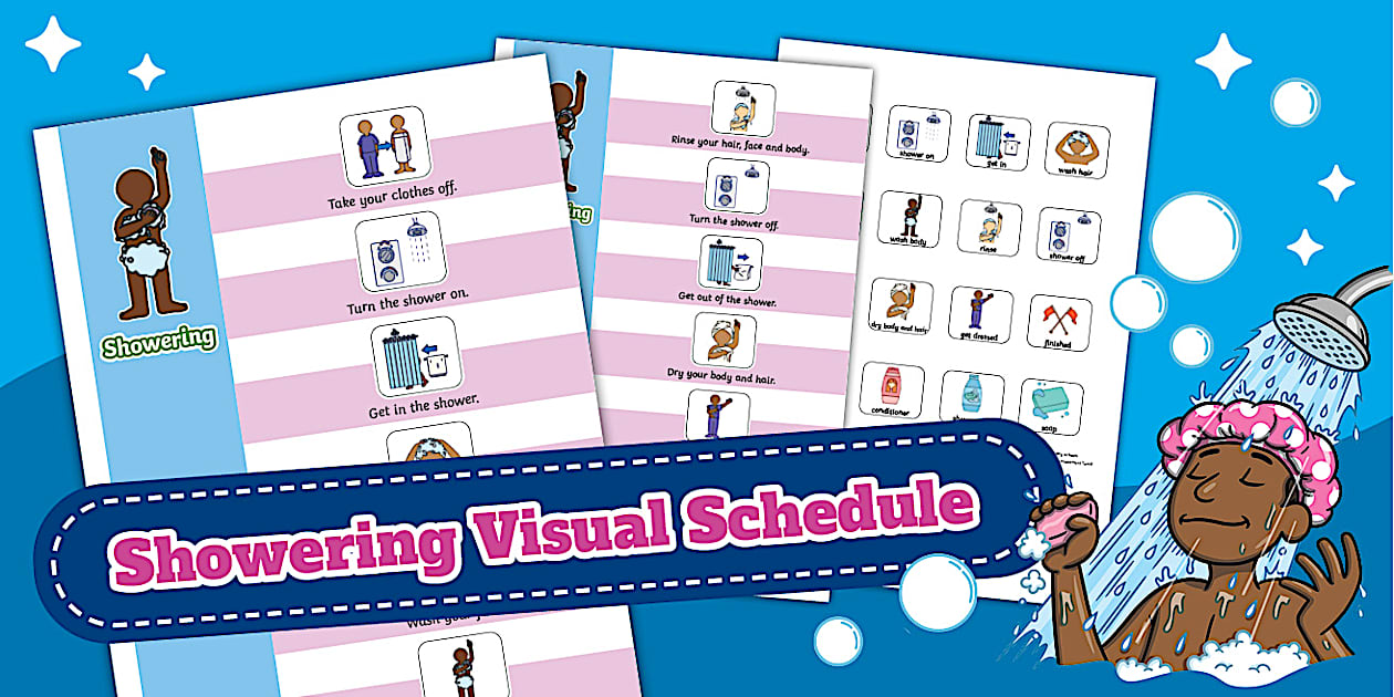 Twinkl Symbols: Showering Visual Schedule