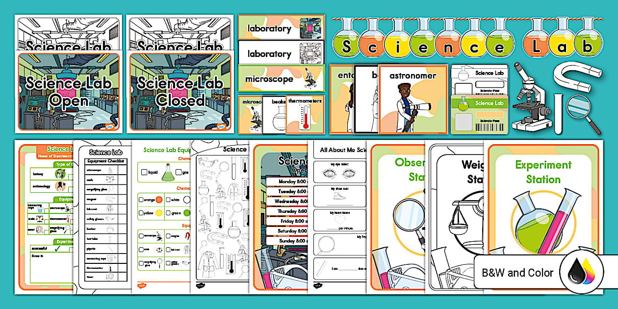 Science Lab Dramatic Play Pack