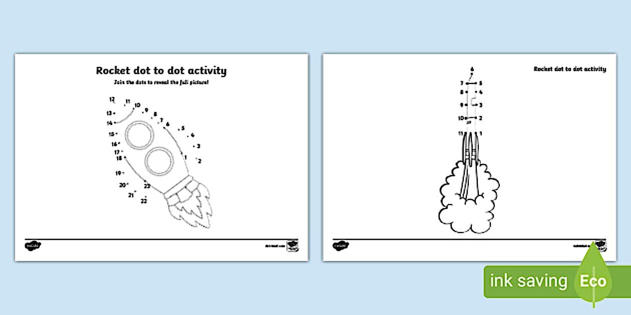 Connect the Dots Rocket Activity - Educational Resources