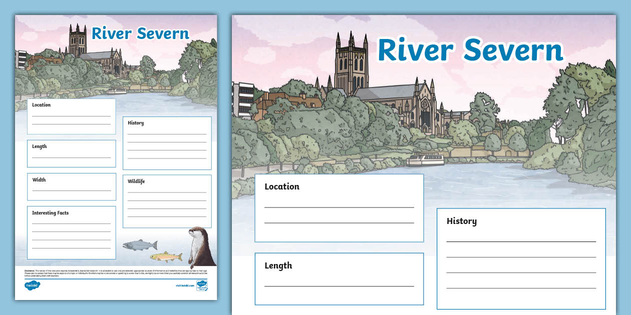 River Severn Fact File Template (teacher made) - Twinkl
