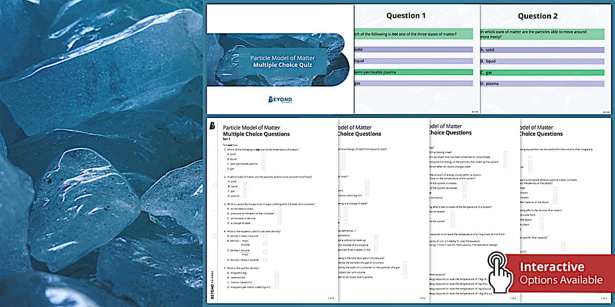 AQA GCSE Particle Model of Matter Quiz Bundle - Twinkl