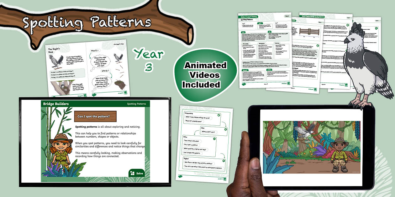 👉 Year 3 Maths: Pattern Problem Solving Pack