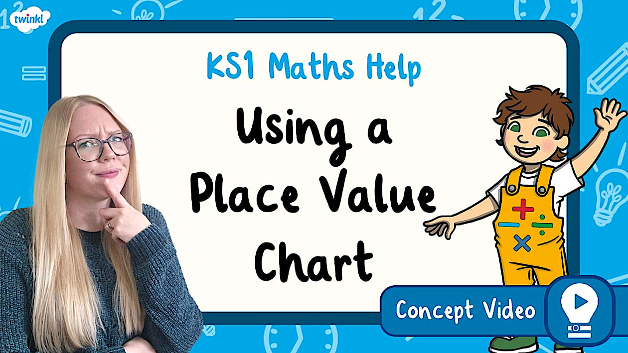 👉 Using a Place Value Chart (Place Value) | KS1 Maths Concept Video