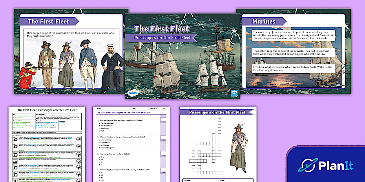 Year 4 HASS History The First Fleet Lesson 4 - Twinkl