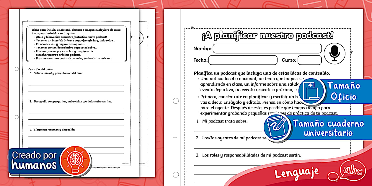 Guía | Trabajo | Planificación | Podcast | Lenguaje | Chile