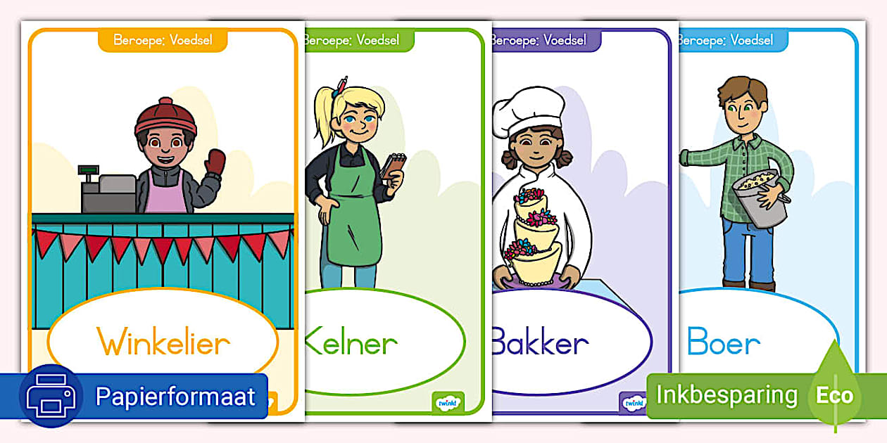Beroepe: Voedsel Vertoonplakkate (teacher made) - Twinkl