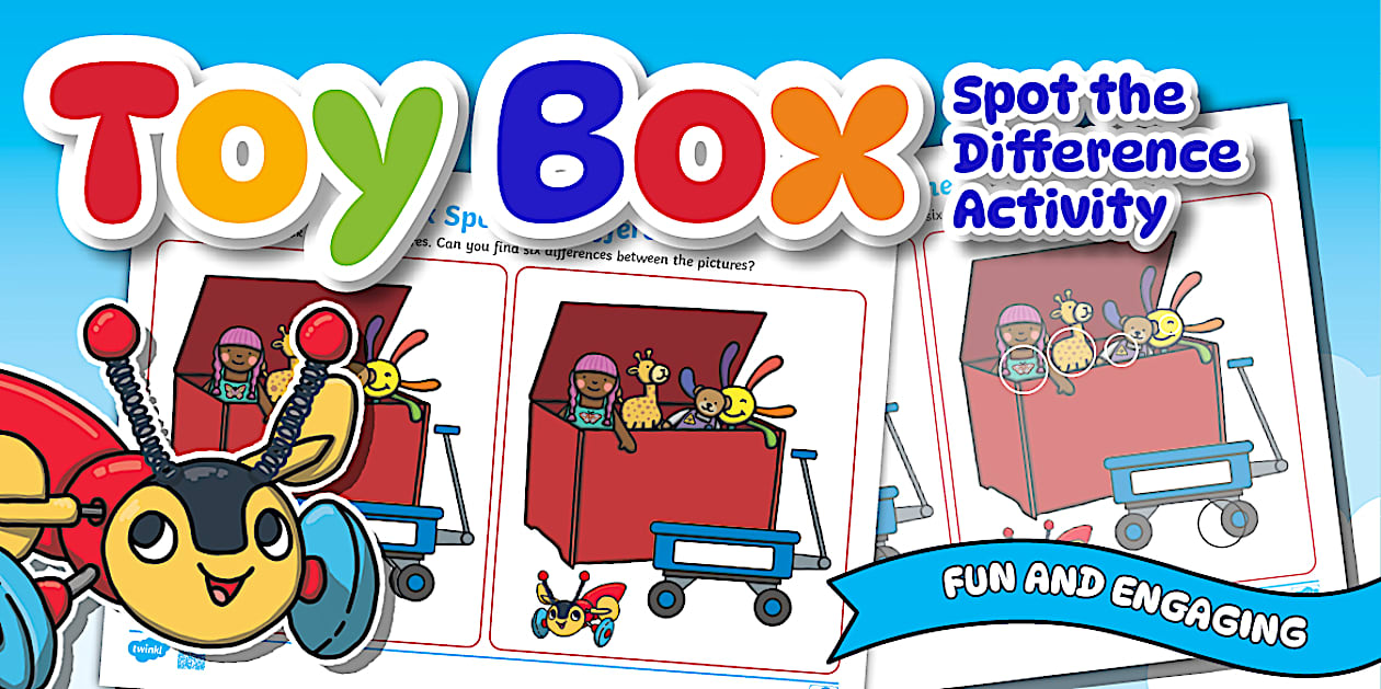 Toy Box Spot the Difference Activity