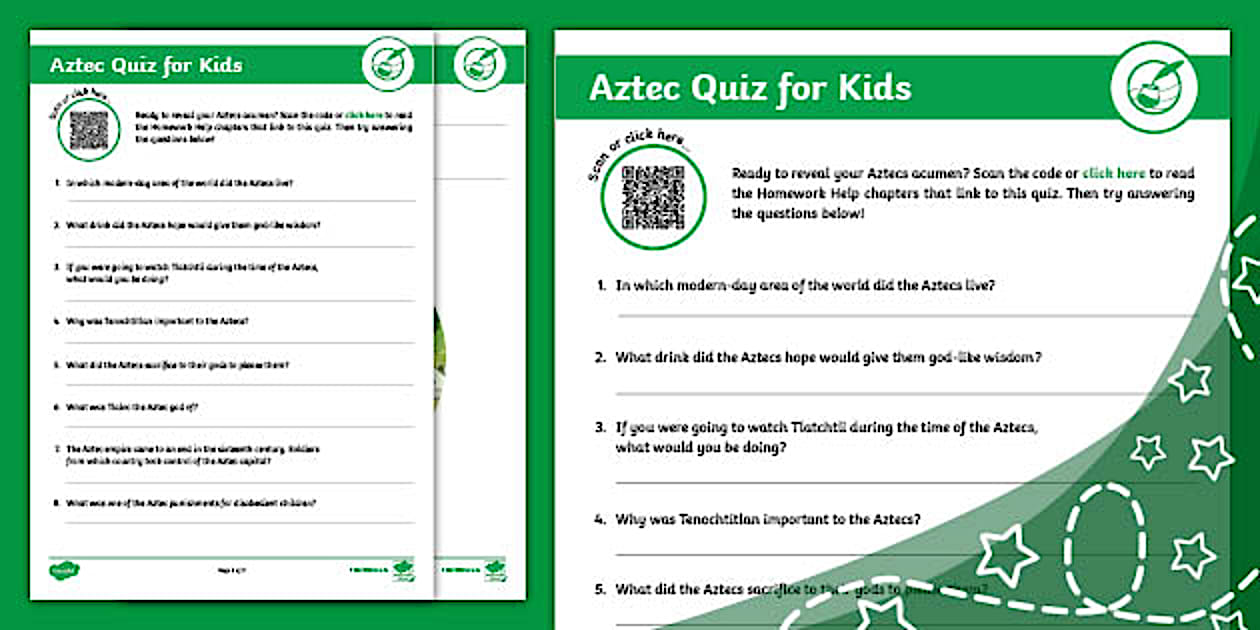 Aztecs Quiz for Kids (teacher made) - Twinkl
