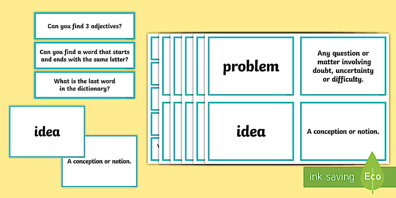 Cursive Dictionary Challenge Cards (teacher made) - Twinkl