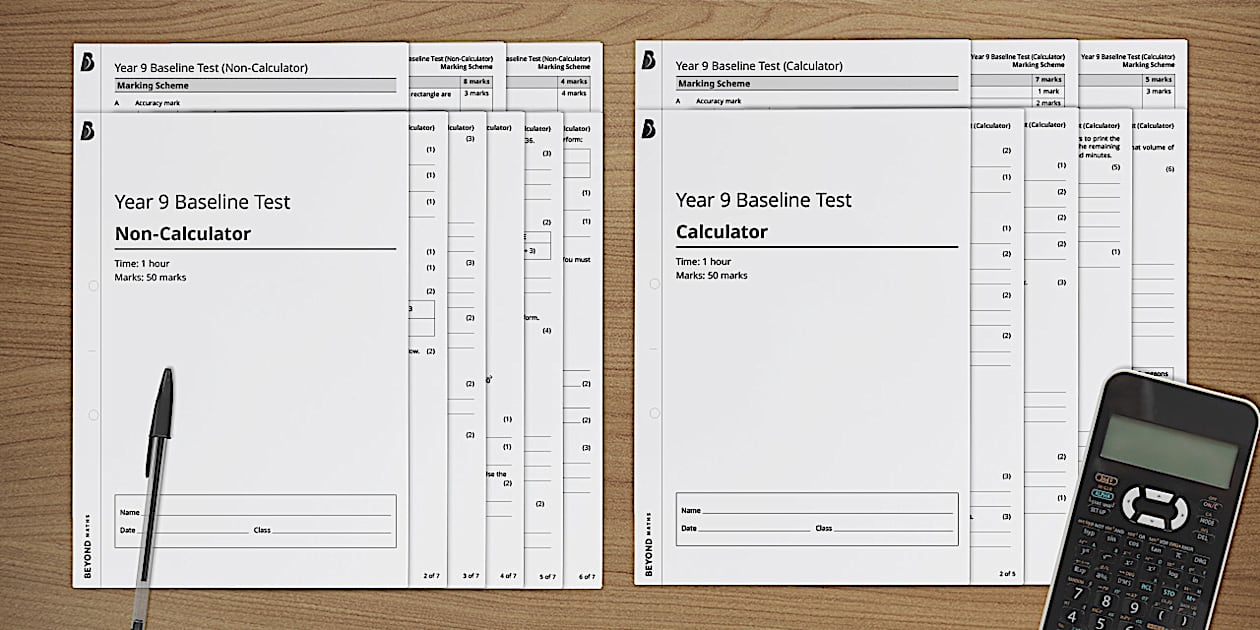 👉 Year 9 Baseline Maths Test (teacher made) - Twinkl