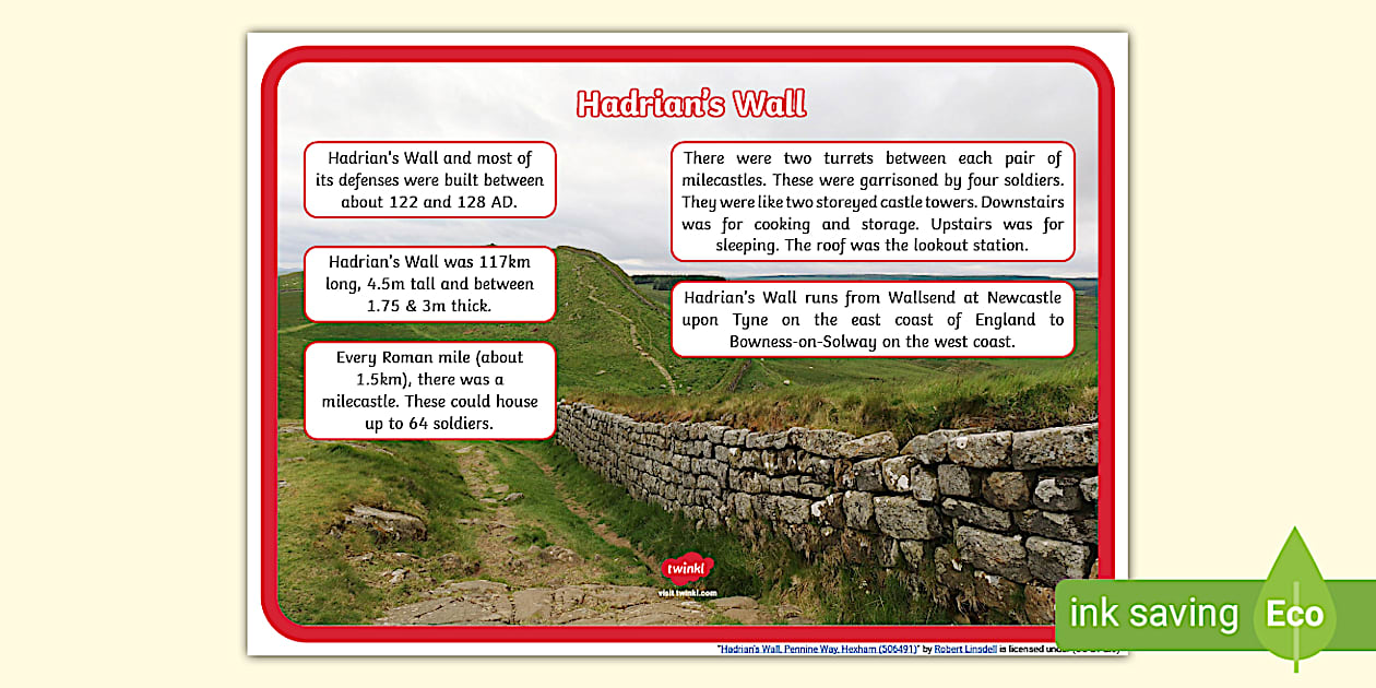 Journey Back In Time With This Hadrians Wall KS2 Worksheet