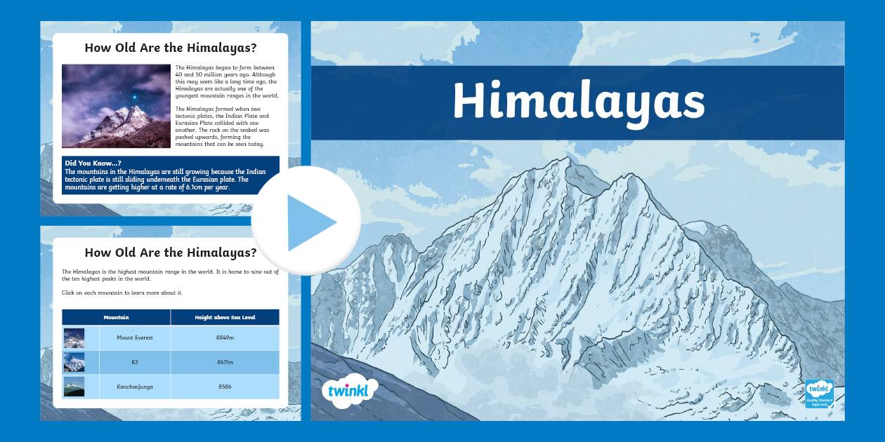 KS2 Himalayas Information PPT (l'enseignant a fait) - Twinkl