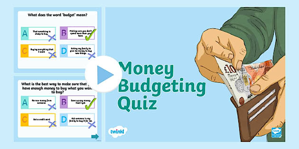 Money Budgeting Quiz Plenary PowerPoint (teacher made)