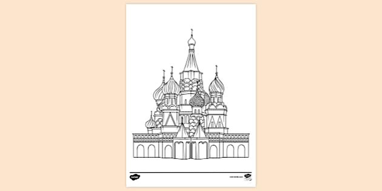 Russia Colouring Page | Colouring Sheets - Twinkl
