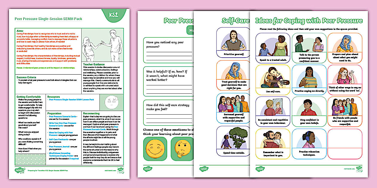 Peer Pressure KS2 Single-Session SEMH Intervention - Twinkl