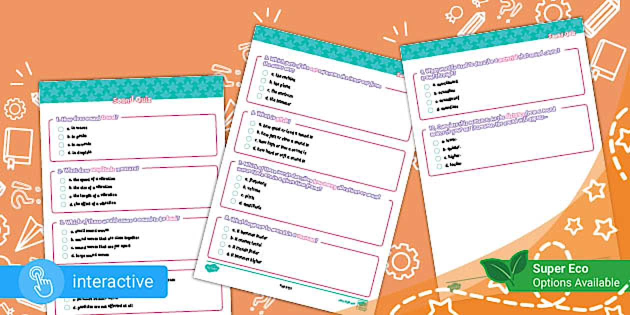 Sound Quiz (Ages 7 - 11) (teacher made) - Twinkl