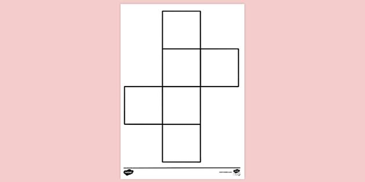 Cube Net Colouring | Colouring Sheets (teacher made)