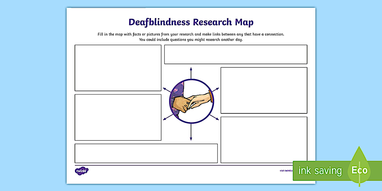 Deafblindness Research Map (Hecho por educadores) - Twinkl
