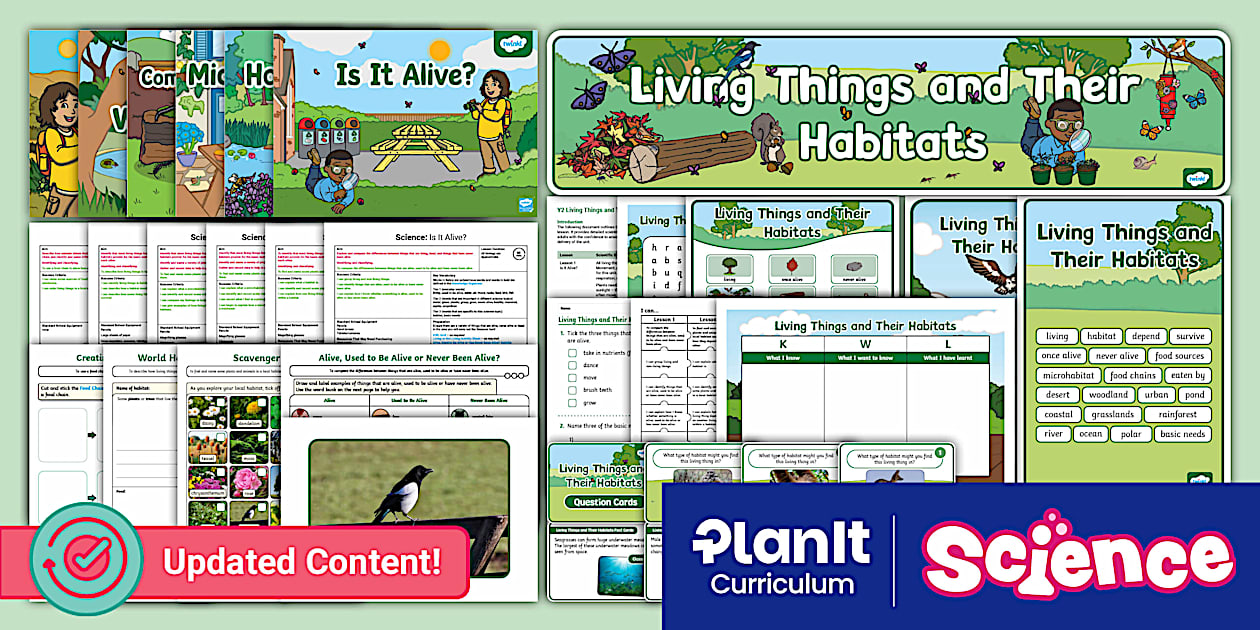 Science: Living Things & Their Habitats: Y2 Unit Pack
