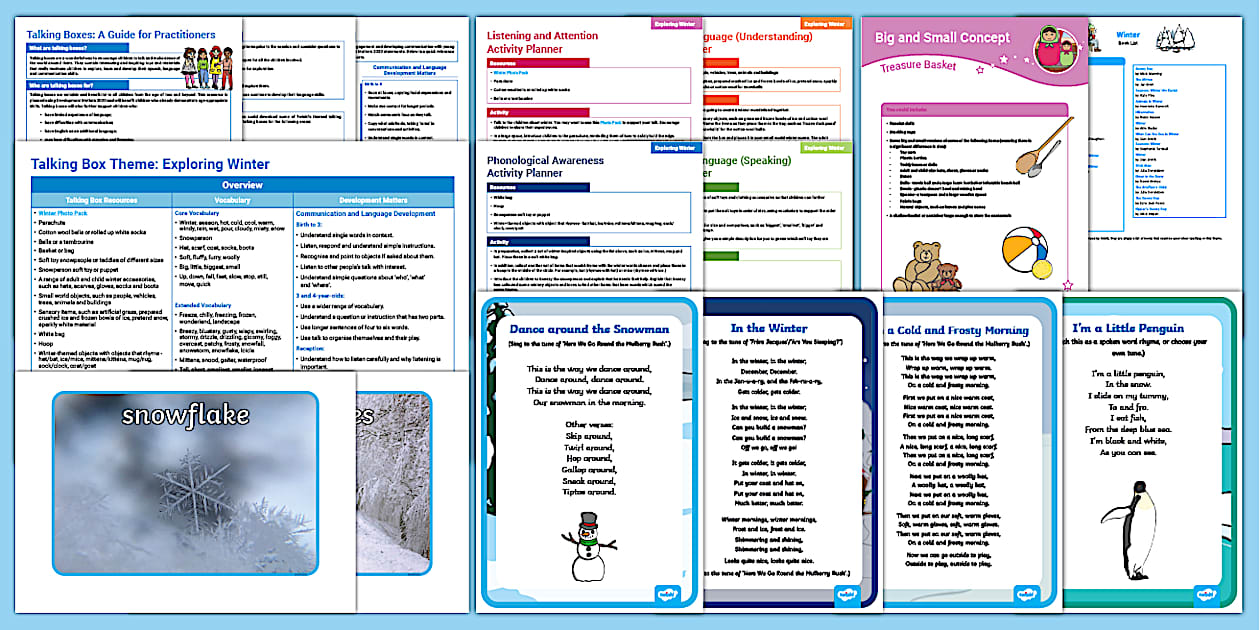 Exploring Winter: Talking Box Planning and Pack | Twinkl