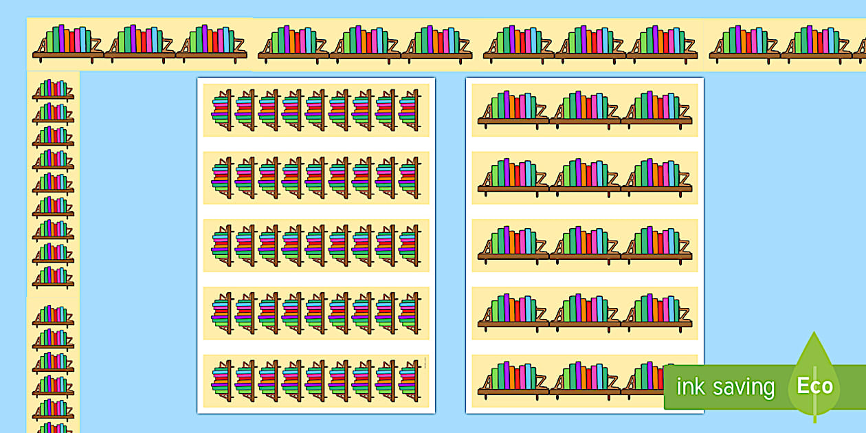 Book Themed Display Borders - Book Themed Display Borders
