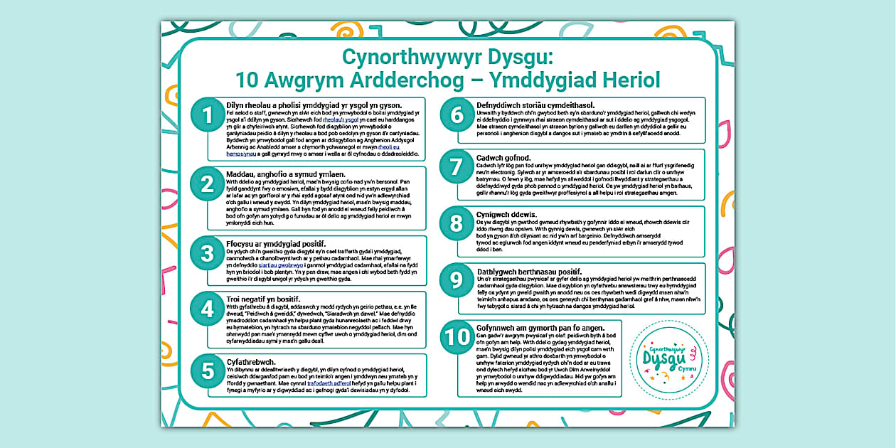 Cynorthwywyr Dysgu: 10 Awgrym Ardderchog - Ymddygiad Heriol
