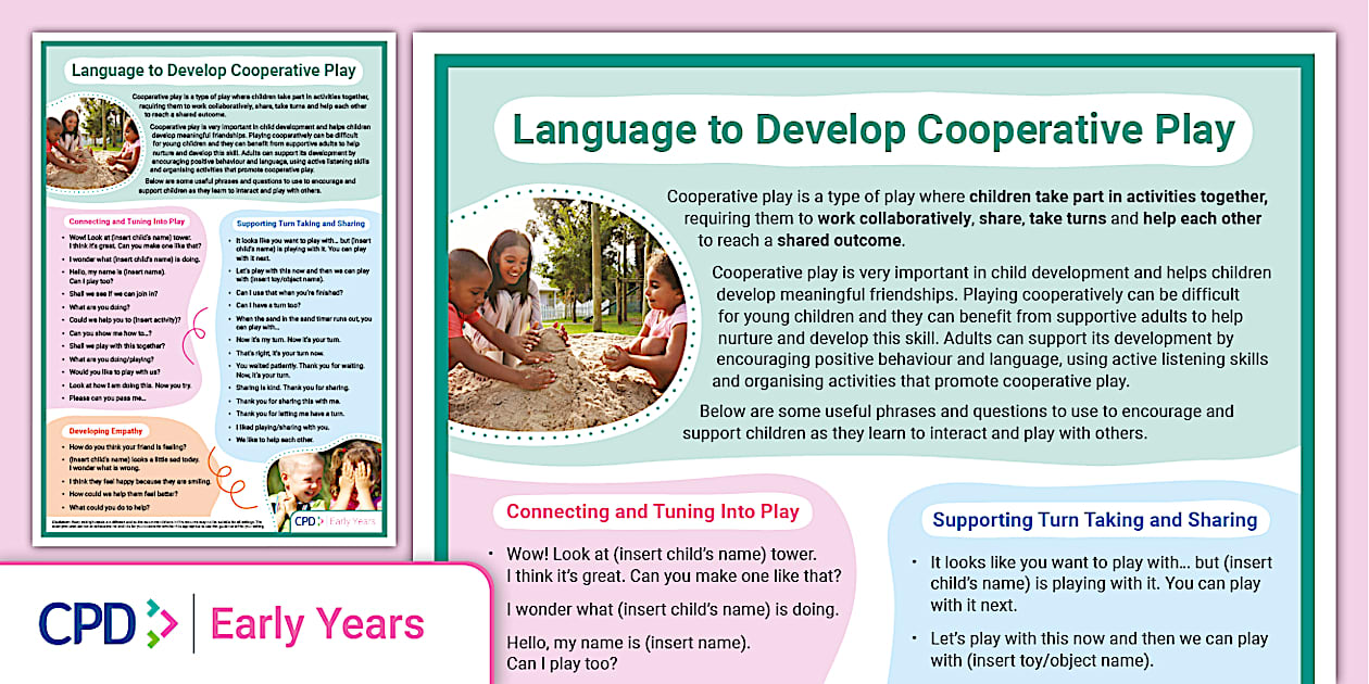 Language to Develop Cooperative Play | Early Years CPD