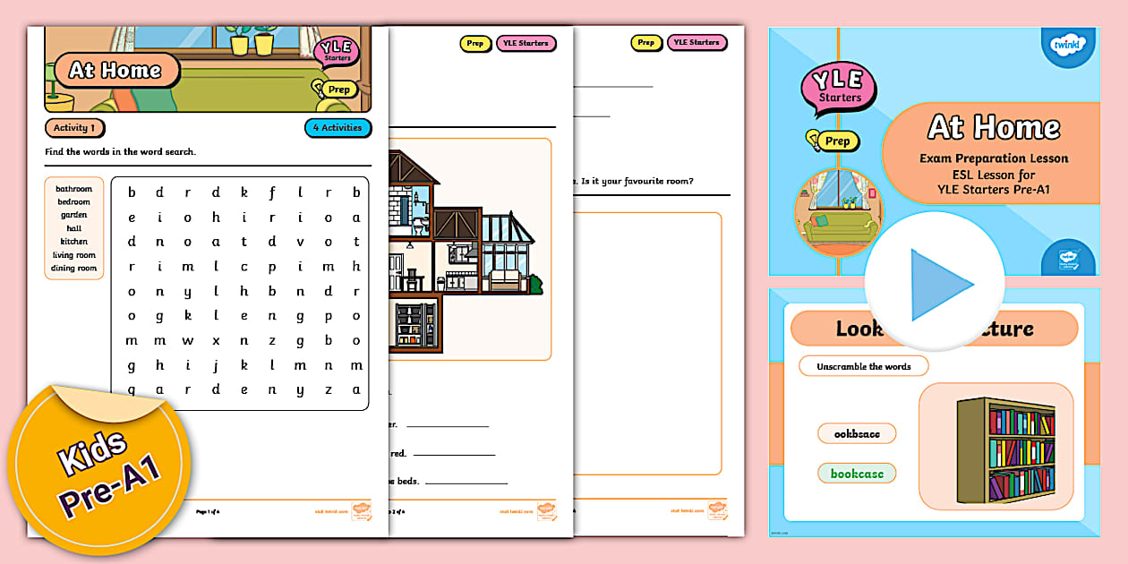 Twinkl's YLE Starters - Prep Lesson (At Home) (teacher made)