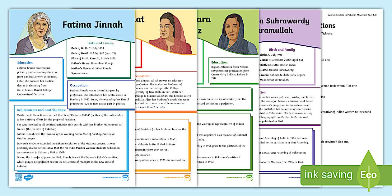 Fact File: Female and Women Leaders in Pakistan