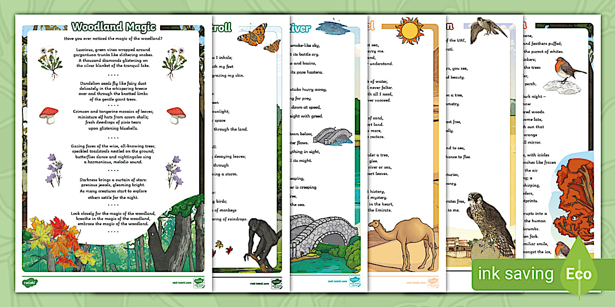 KS2 Nature Poetry Bumper Pack (teacher made) - Twinkl