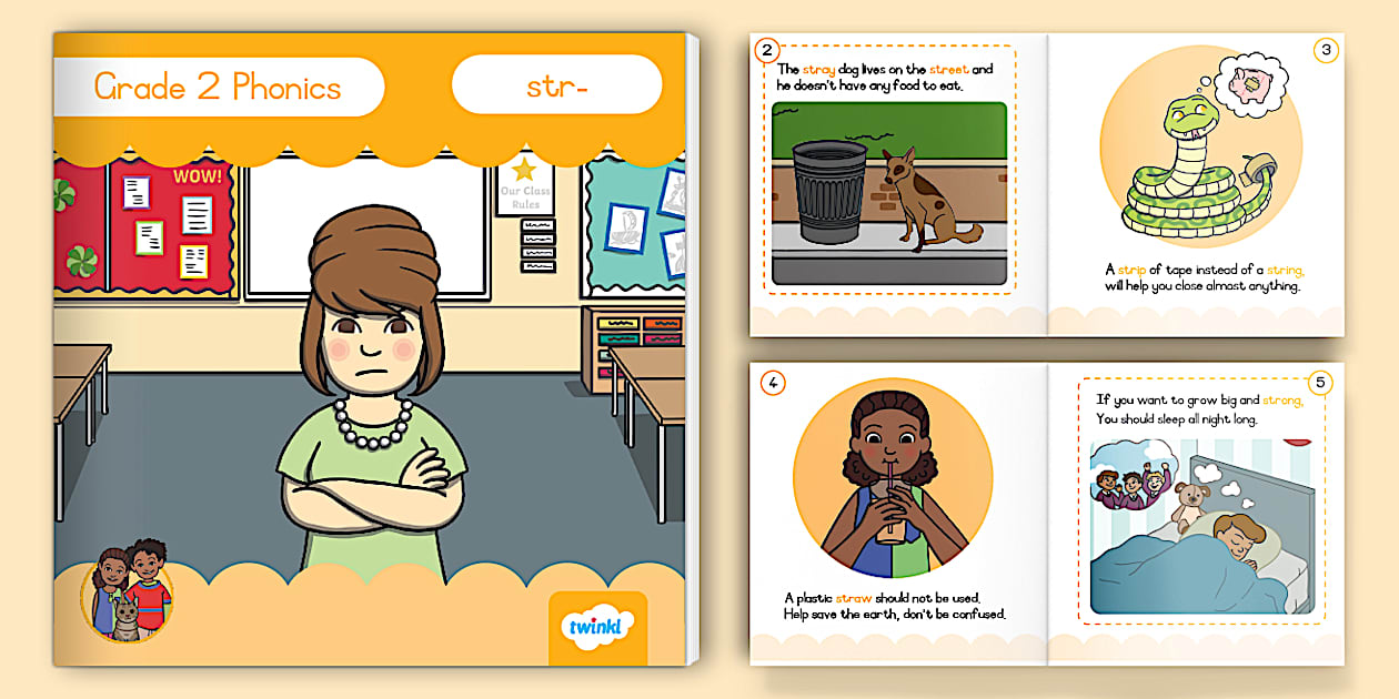 Grade 2 Phonics eBook: str- (teacher made) - Twinkl