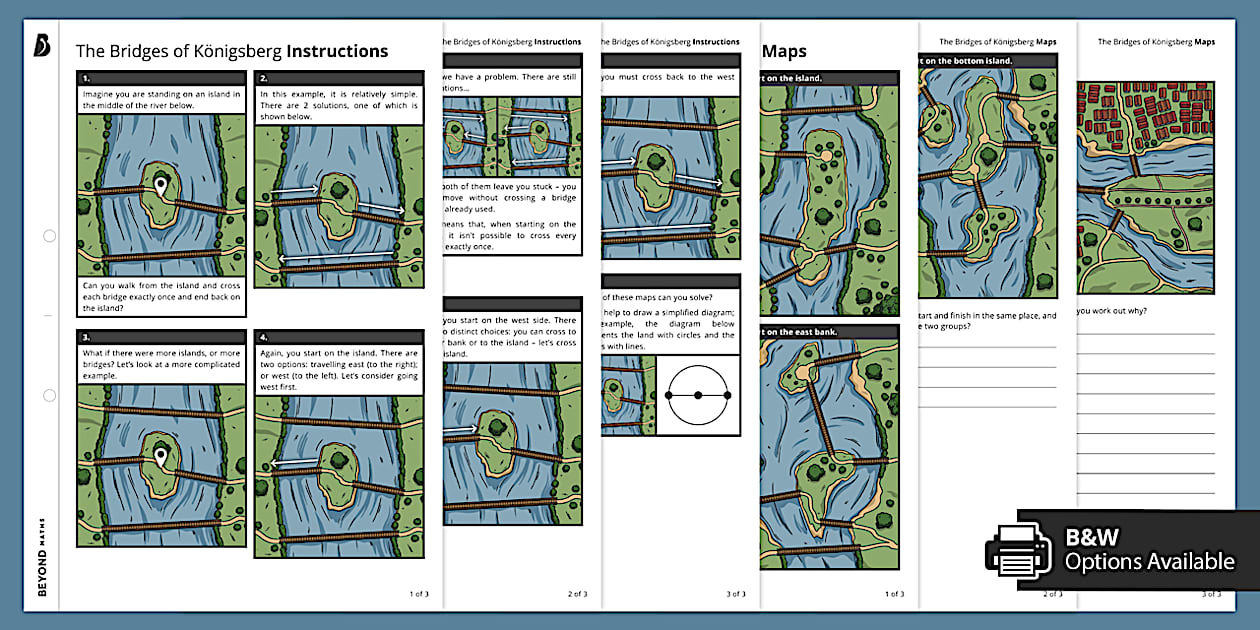 👉 The Bridges of Königsberg Problem-Solution Sheet | Beyond