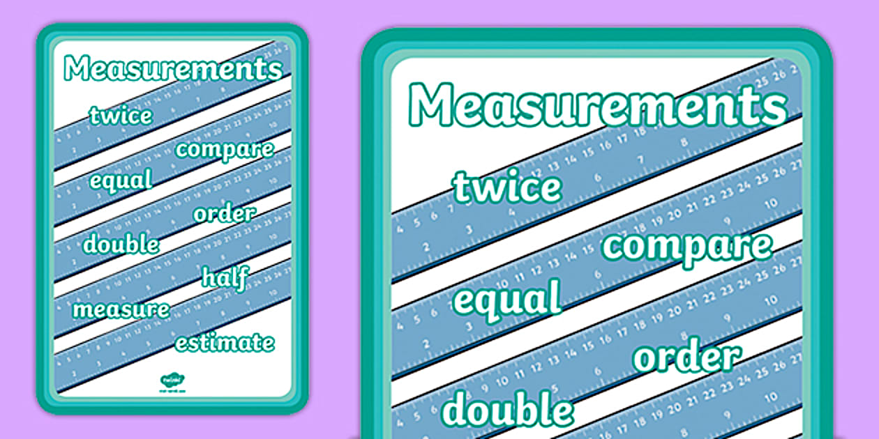 Key Stage 1 Measurement Poster (teacher made) - Twinkl