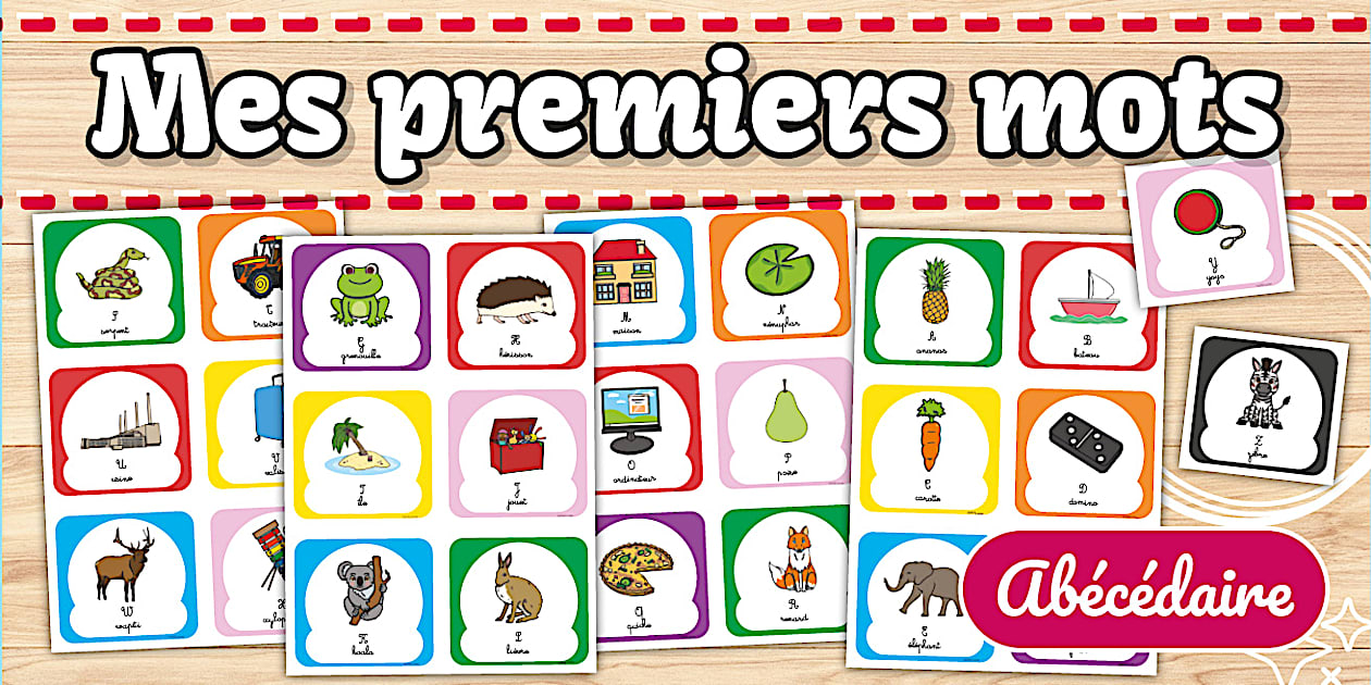Cartes flash : Mes premiers mots - Twinkl