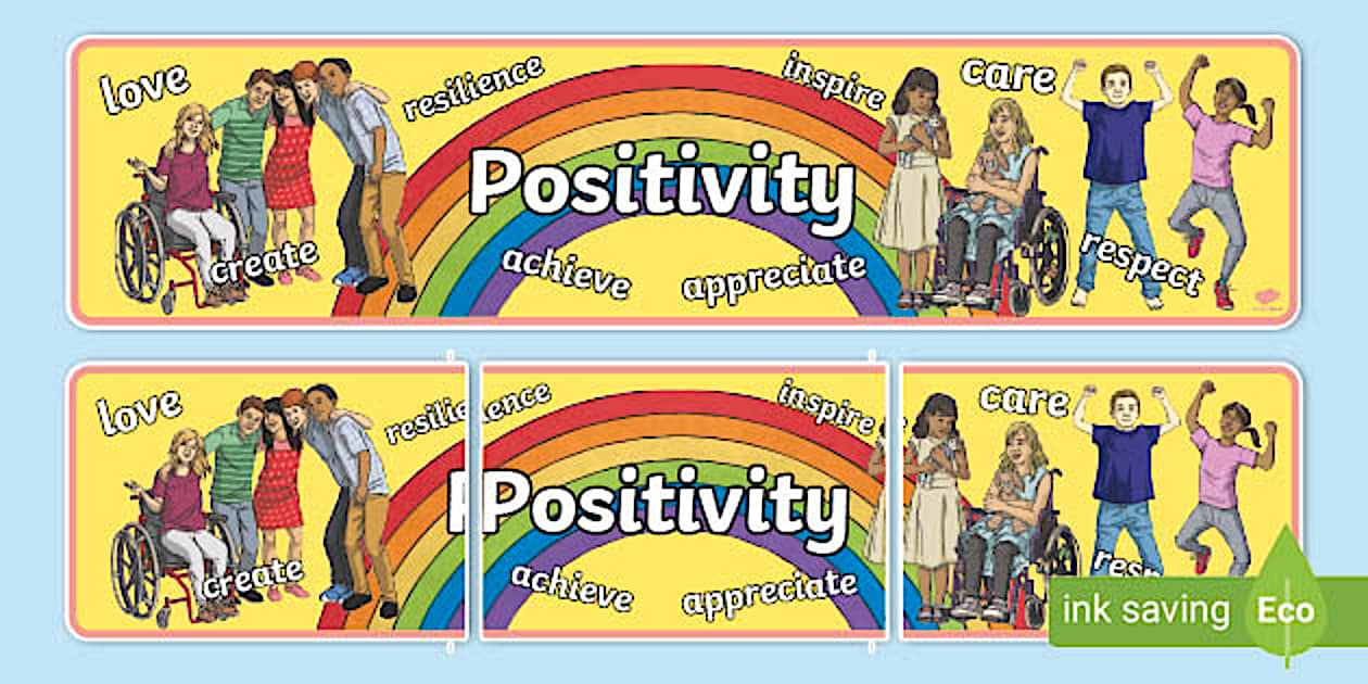 Positivity Banner (Teacher-Made) - Twinkl