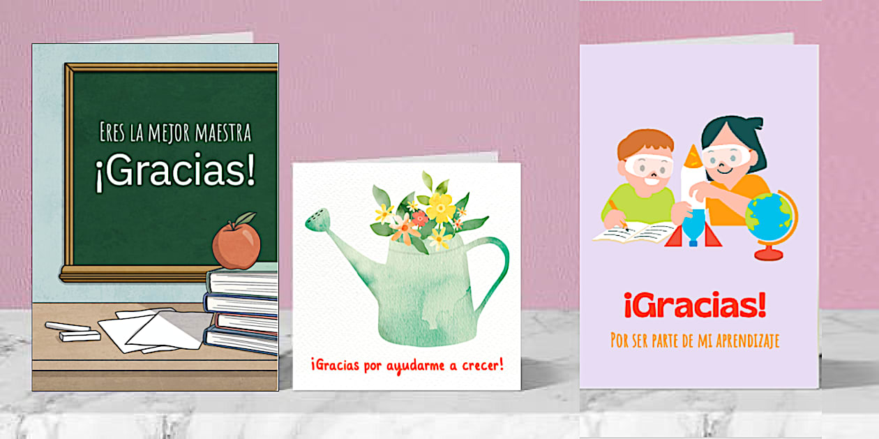 Gratis Tarjetas Por El Día Del Maestro Twinkl Twinkl